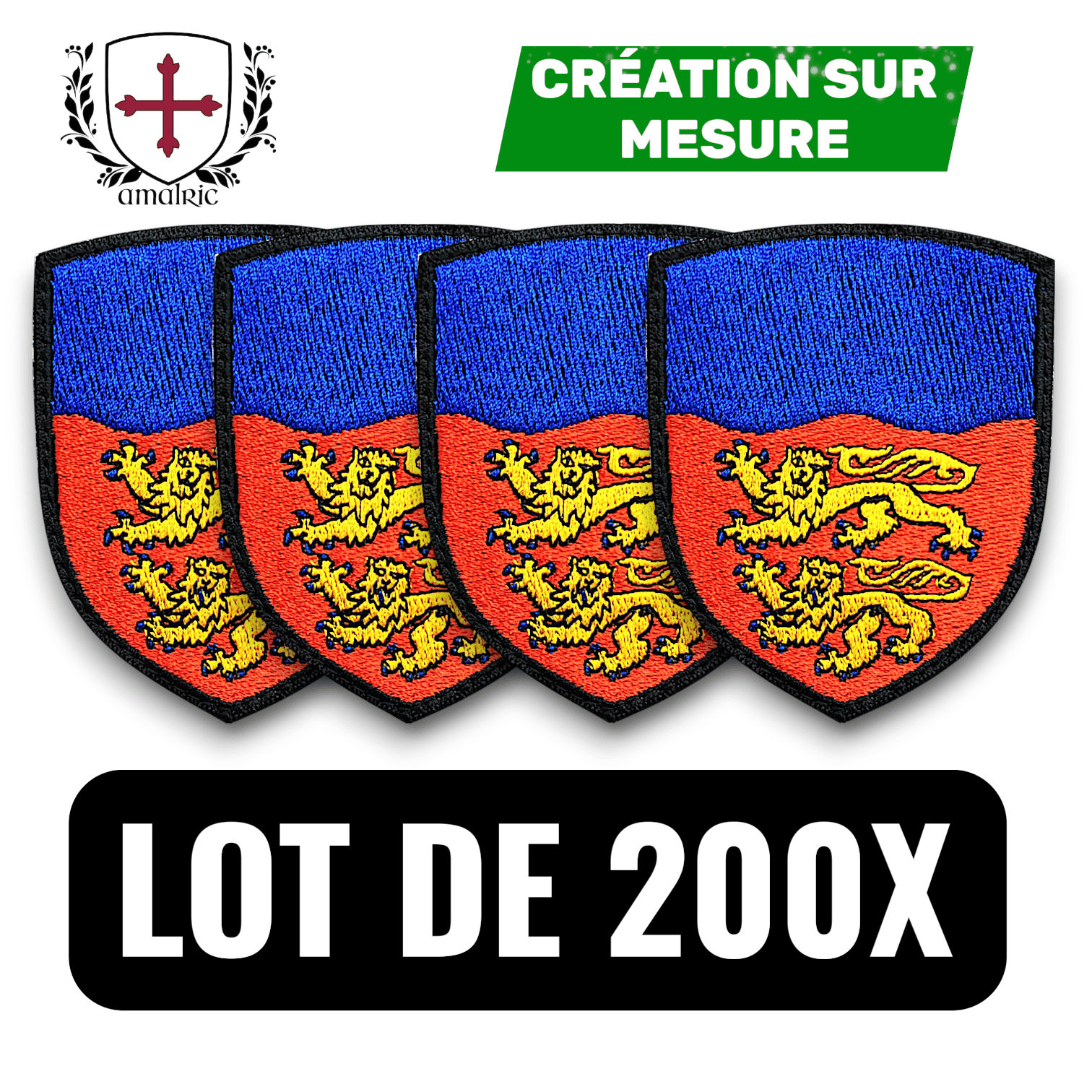 Production de votre Ecusson brodé - Pack x200 exemplaires – Amalric ...