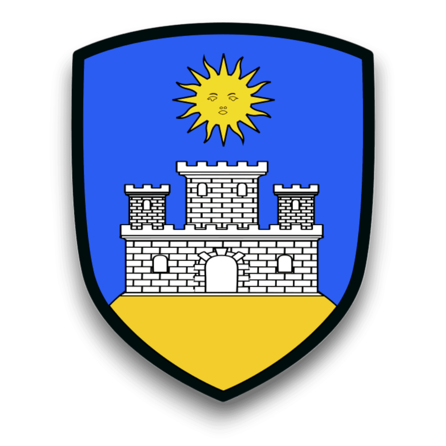 Ecusson de la ville de Montluçon brodé